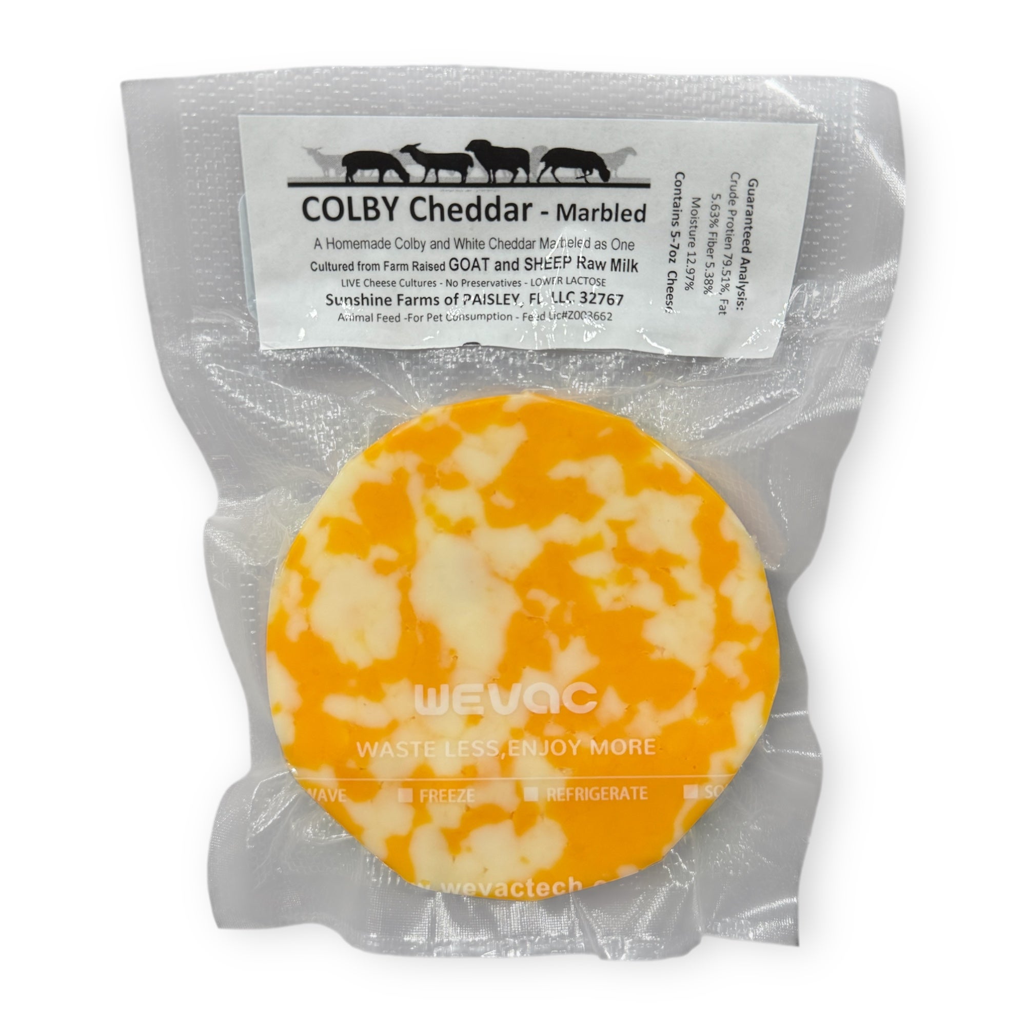 Colby Cheddar Marbled Cheese (Goat) | Common Ground Farm